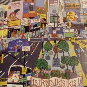 Pat Singer | Art | Pat Singer Times Square Watercolor Print X8 Ready ...